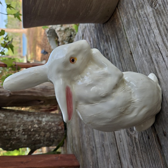 None | Art | French Country Style White Ceramic Bunny Rabbit | Poshmark